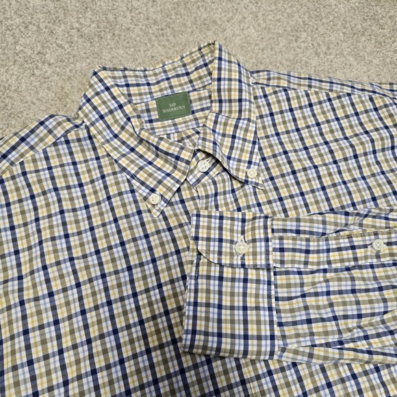 Sid Mashburn | Shirts | Sid Mashburn Mens Blue Yellow Plaid Button Down ...